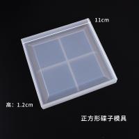 China DIY crystal dropper mold, dish, circular hexagonal table, decorative ornament, coaster, silicone mold for sale