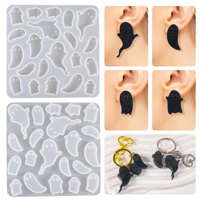 China DIY Crystal Dropping Gel Full Version Ghost Pendant Earrings Keychain Wansheng Series Pendant Silicone Mold for sale