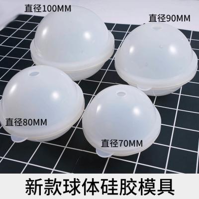 China Multiple silicone molds for spheres, 100mm crystal drop glue sphere mold, 90mm new sphere swing table mold for sale
