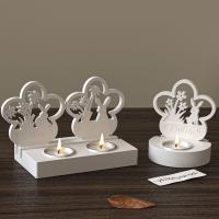 China Easter Hot Candlestick Silicone Mold DIY Flower Grass Rabbit Insert Board Pendant Gypsum Mold for sale
