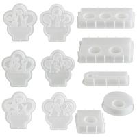 China Easter Hot Candlestick Silicone Mold DIY Flower Grass Rabbit Insert Board Pendant Gypsum Mold for sale