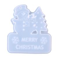 China DIY Crystal Dropping Mold Christmas Series Room Hanging Platform Decoration Silicone Mold for sale