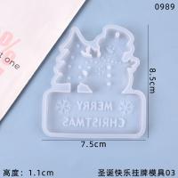 China DIY Crystal Dropping Mold Christmas Series Room Hanging Platform Decoration Silicone Mold for sale