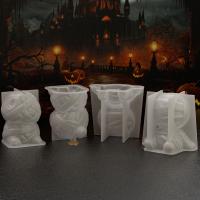 China Aromatherapy gypsum funny puppet human jewelry silicone mold DIY candle Halloween ornament drip glue mold for sale