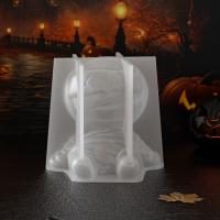 China Aromatherapy gypsum funny puppet human jewelry silicone mold DIY candle Halloween ornament drip glue mold for sale