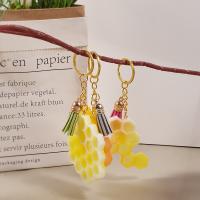China DIY crystal dropper resin gypsum mirror honey honeycomb keychain door number pendant silicone mold for sale