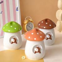 China Explosive Squirrel Mushroom House Storage Can Silicone Mold DIY Aromatherapy Candle Cup Ornament Gypsum Mold for sale