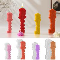 China New Rose, Tulip, Flower Candle Ornament Silicone Mold Aromatherapy Gypsum Dropping Mold for sale