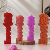 China New Rose, Tulip, Flower Candle Ornament Silicone Mold Aromatherapy Gypsum Dropping Mold for sale
