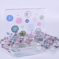 China DIY crystal dropper molds, multiple transparent color materials, stickers, dropper production materials, paper for sale
