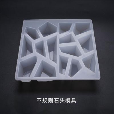 China DIY Crystal Dropping Glue Mold Irregular Stone Ornament Platform Decorative Cutting Surface Jewelry Silicone Mold for sale