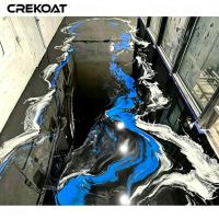 China NB3001 Epoxy Resin Stunning 3D Effects Metallic Epoxy Floor Coating For Commercial & Luxury Interiors Floors for sale