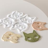 China DIY cat face, cow face, dolphin, unicorn, hole, coaster, aromatherapy, gypsum decoration, ornament, silicone mold for sale