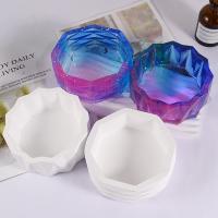 China Circular cut flower pot storage box silicone mold DIY crystal drip glue cement gypsum resin grinding tool for sale