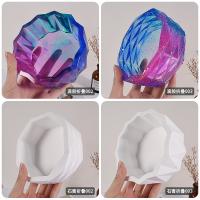 China Circular cut flower pot storage box silicone mold DIY crystal drip glue cement gypsum resin grinding tool for sale