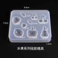 China Crystal dropper mold diamond gemstone collection mold fruit series apple cherry silicone mold for sale