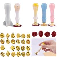 China DIY Drip Glue Seal Handle Silicone Mold Fire Paint Seal Head Envelope Wax Seal Universal Handle Mold for sale