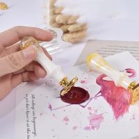 China DIY Drip Glue Seal Handle Silicone Mold Fire Paint Seal Head Envelope Wax Seal Universal Handle Mold for sale