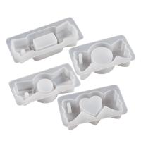 China Drip Glue DIY Simple Square Round Handmade Flowing Sand Candy Pendant Keychain Pendant Silicone Mold for sale