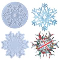 China DIY crystal dropper mold snowflake hanging decoration coaster multi-purpose silicone mold Amazon hot push for sale