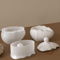 China Easter storage jar silicone mold DIY egg Easter egg flower egg candle cup ornament gypsum mold for sale