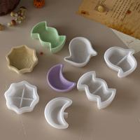 China DIY aromatherapy gypsum Halloween ghost spider web moon candy candle cup ornament silicone mold for sale