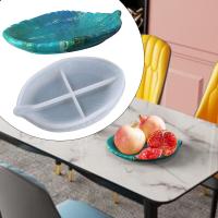 China DIY Crystal Dropping Gel Leaf Plate Mold Leaf Storage Plate Plate Storage Box Silicone Mold for sale