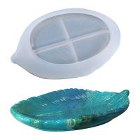 China DIY Crystal Dropping Gel Leaf Plate Mold Leaf Storage Plate Plate Storage Box Silicone Mold for sale