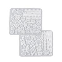China Crystal Drip Glue Flowing Sand Small Accessories DIY Love Pentagram Resin Bracelet Pendant Silicone Mold for sale