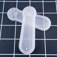 China Mini Soft Silicone Mold Short Cat Claw Bookmark Silicone Mold Crystal Dropping Mold DIY Pendant for sale