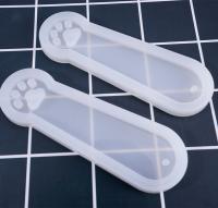 China Mini Soft Silicone Mold Short Cat Claw Bookmark Silicone Mold Crystal Dropping Mold DIY Pendant for sale