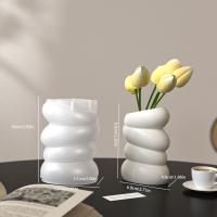 China Ins style pebble vase silicone mold handmade DIY gypsum cement fragrance stone decorative flower pot drip mold for sale