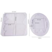 China DIY crystal dropper mold, irregular coaster, table, wavy base, silicone mold wholesale for sale