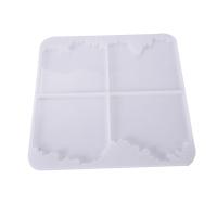 China DIY crystal dropper mold, irregular coaster, table, wavy base, silicone mold wholesale for sale