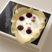 China Cross border popular leaf tray silicone mold DIY aromatherapy gypsum leaf tray candle cup mold for sale