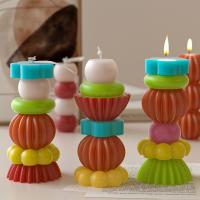 China Factory direct sales of silicone candle molds DIY layered music souvenirs aromatherapy candle molds for sale