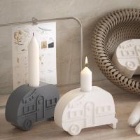 China DIY crystal dropper resin gypsum car candle holder ornament grinding tool aromatherapy candle holder silicone mold for sale