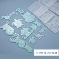 China DIY drip glue mold hanging pendant keychain self-made creative hanging decoration silicone mold wholesale for sale