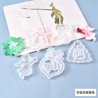 China DIY Crystal Drop Glue Mold Christmas Series Listing Silicone Mold Manufacturer Supply Spot Wholesale for sale