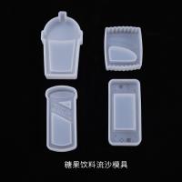 China DIY crystal dropper mold, flowing sand candy biscuit pendant, bag decoration ornament, silicone mold for sale
