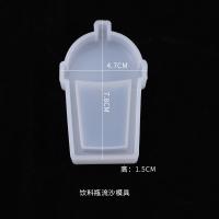 China DIY crystal dropper mold, flowing sand candy biscuit pendant, bag decoration ornament, silicone mold for sale