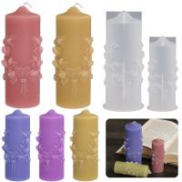 China Crystal dropper rose cylindrical ornament silicone mold DIY aromatherapy gypsum candle dropper grinding tool for sale