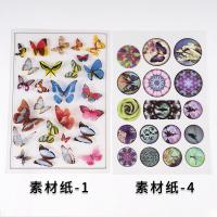 China Crystal Drip Glue DIY Material Color Transparent Material Paper Love Butterfly Plush Tree Filling Transparent Material for sale