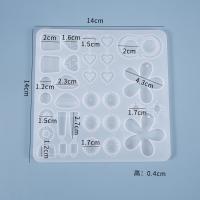 China DIY crystal drop glue mold earring pendant, homemade handmade jewelry pendant, decorative silicone mold for sale