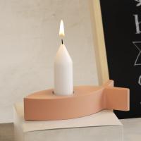 China Dropping resin gypsum small fish ornament candle grinder DIY candle stand candle base silicone mold for sale