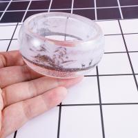China Crystal drop glue ultra wide face bracelet silicone mold DIY handmade jewelry dried flower resin ultra wide face bracelet model for sale