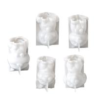 China 3D simulation cute animal and little dog silicone mold DIY dog aromatherapy candle plaster decoration mold for sale