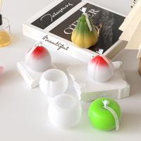 China 3D Apple Pear Peach Pumpkin Fruit Vegetable Aromatherapy Gypsum Candle Decoration Silicone Mold for sale