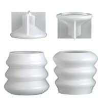 China Aromatherapy gypsum resin cement pentagram Christmas tree storage jar candle cup ornament silicone mold for sale