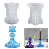 China DIY crystal drip adhesive jewelry grinding tool, three-dimensional striped column, candle holder, silicone mold source wholesale for sale